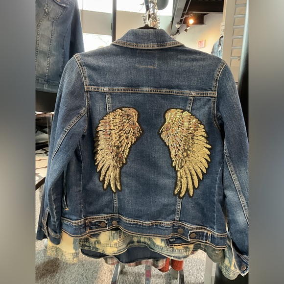 Vintage | Jackets & Coats | Vintage Winged Denim Jacket | Poshmark